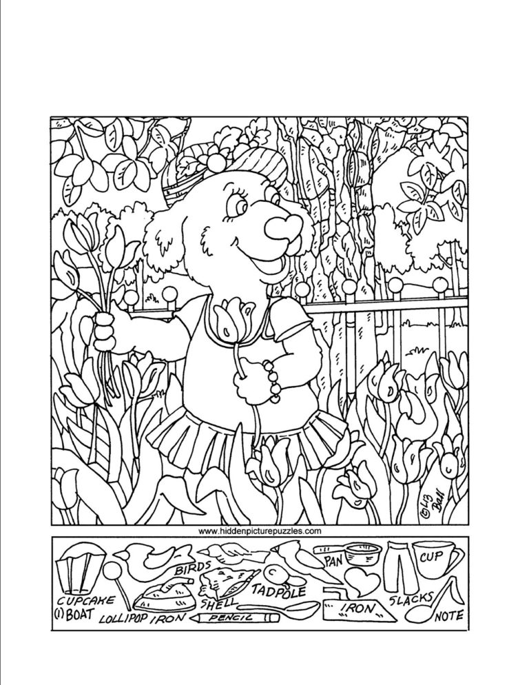BACK TO SCHOOL HIDDEN PICTURE PUZZLE